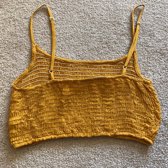 Magnolia South | Tops | Magnolia South Mustard Yellow Crop Top Bra Top ...